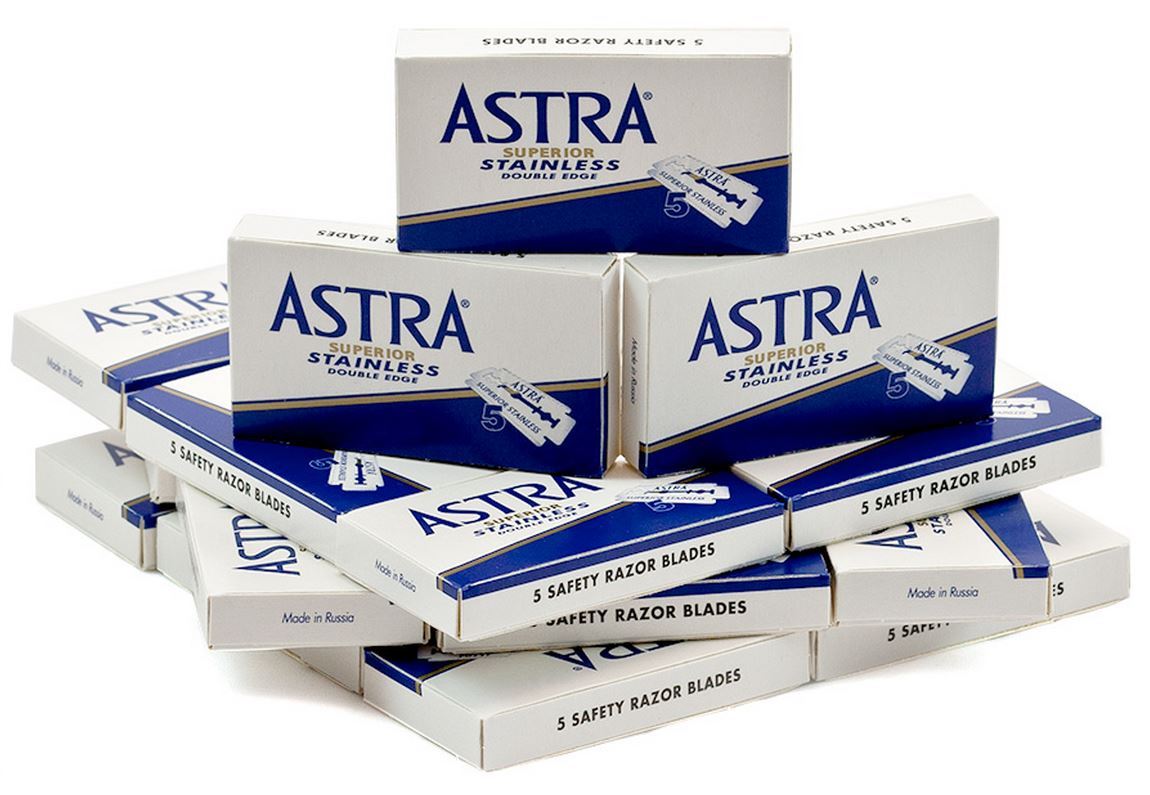 50x Astra Stainless Razor Blades – FineShave