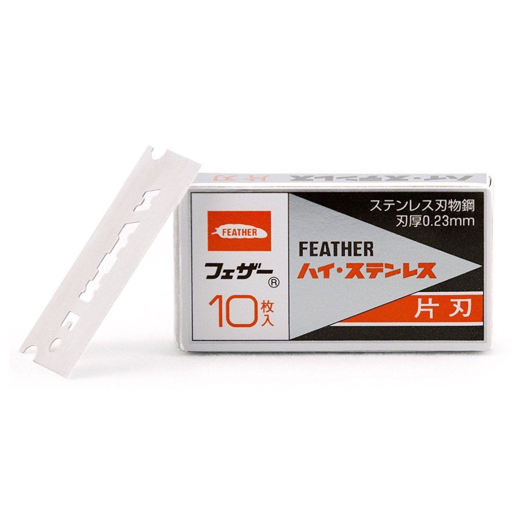 Feather Single Edge FHS-10 (10x Hi-Stainless Blades) – FineShave