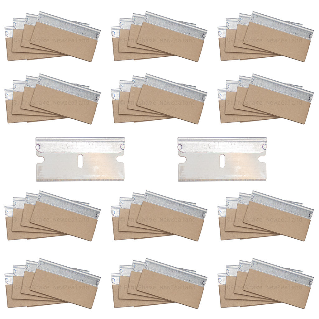GEM PTFE-Coated Single Edge Stainless Blades 50Pack – FineShave