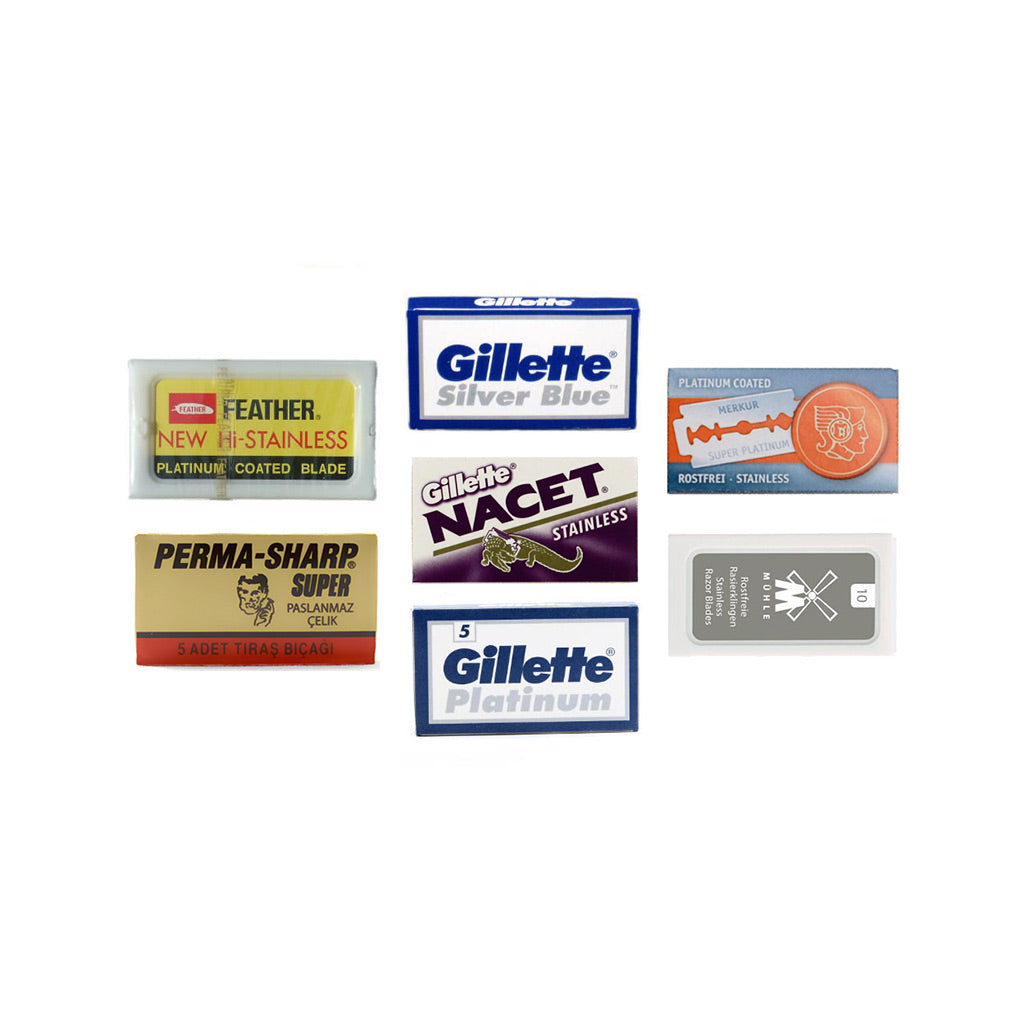 Premium DE Razor Blade Sampler Pack (50 Blades) – FineShave
