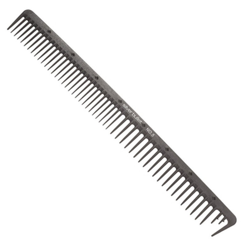 Silver Bullet Carbon Cutting/Styling Hair Comb (Extra Wide Tooth 23cm ...